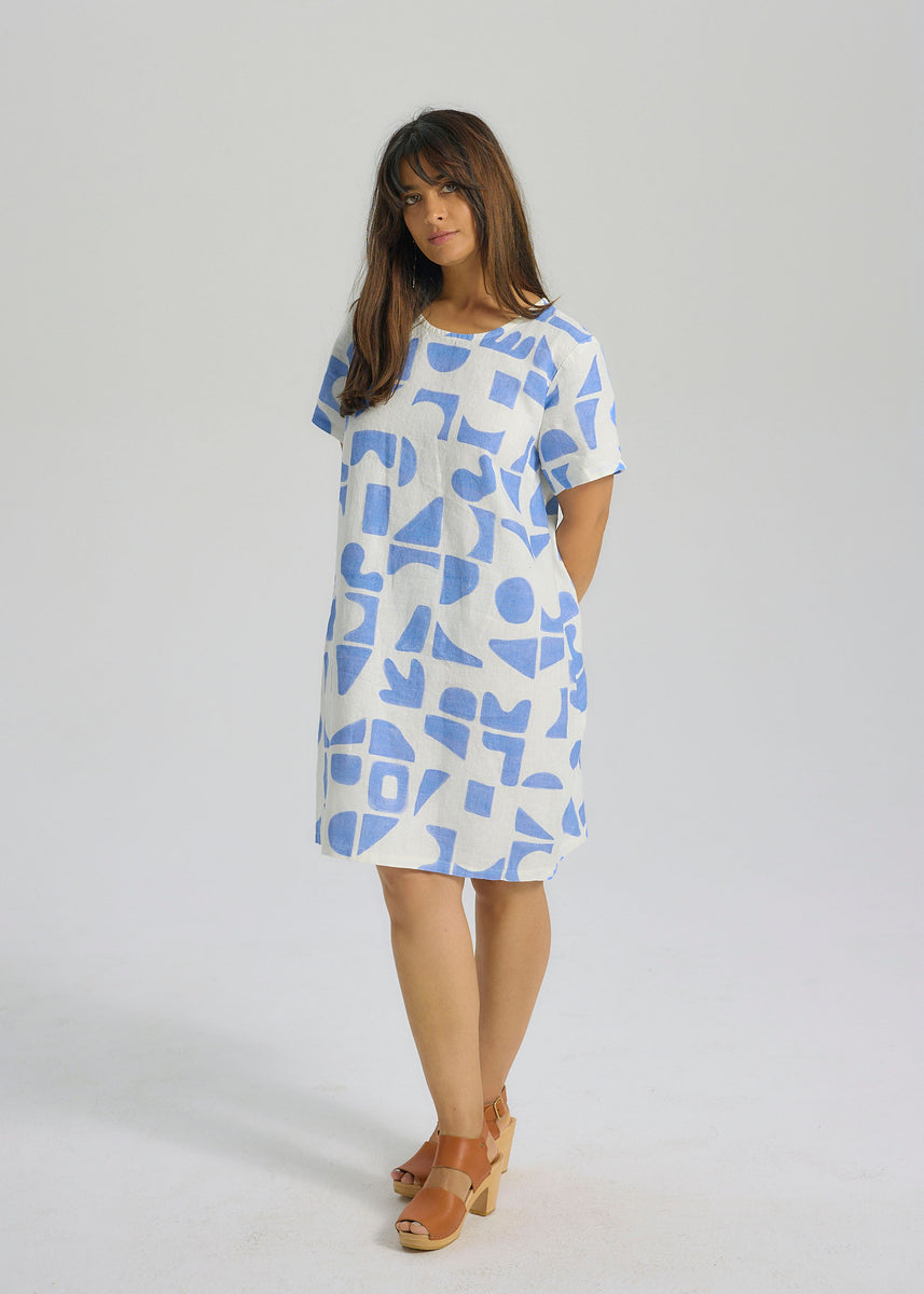 Sola Shift: Soft Geo Cobalt (Samples) – Slow Goods Studio